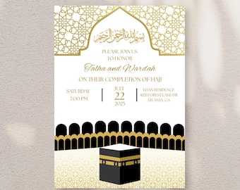 Hajj or Umrah Event Invitation Template - Etsy