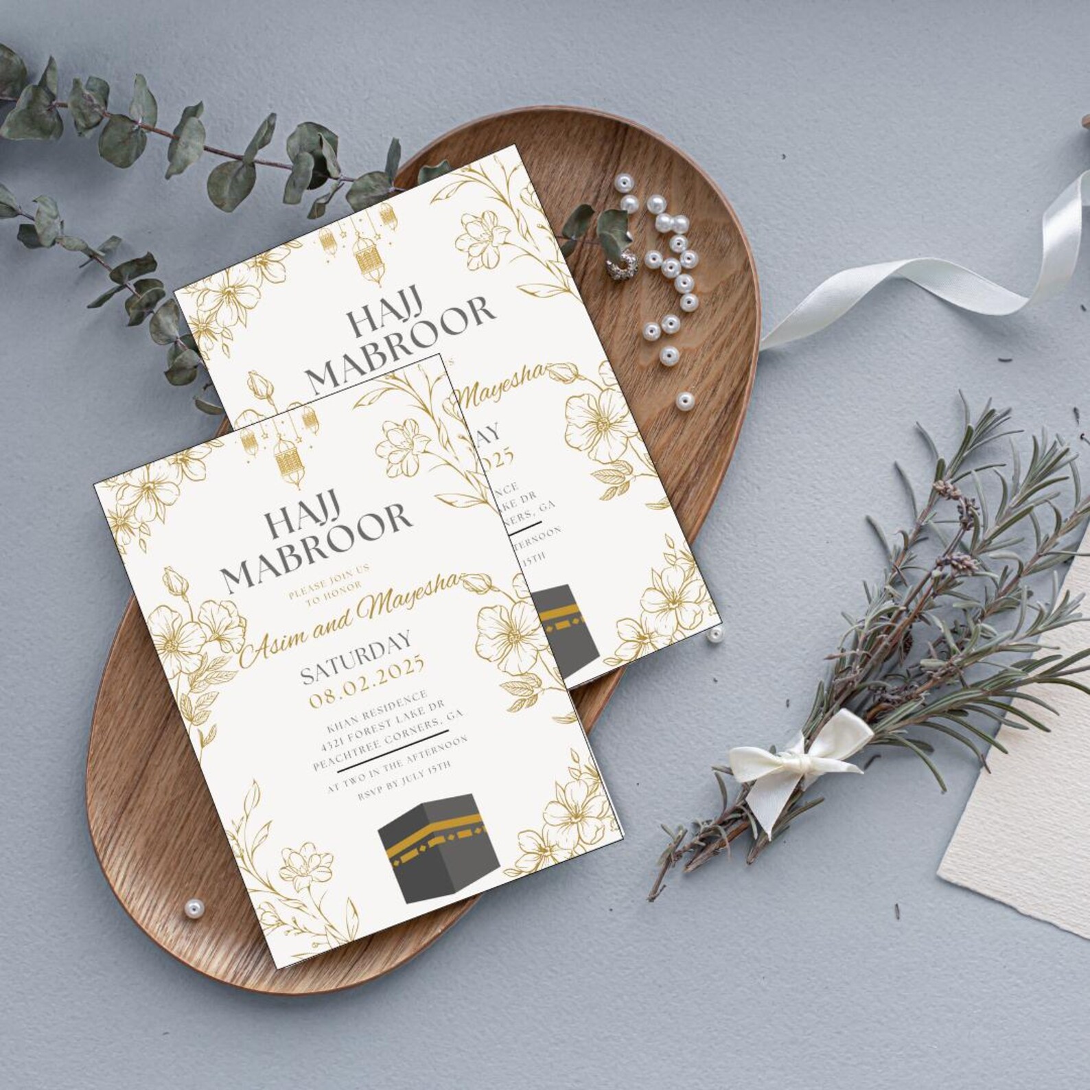 Hajj or Umrah Event Invitation Template - Etsy