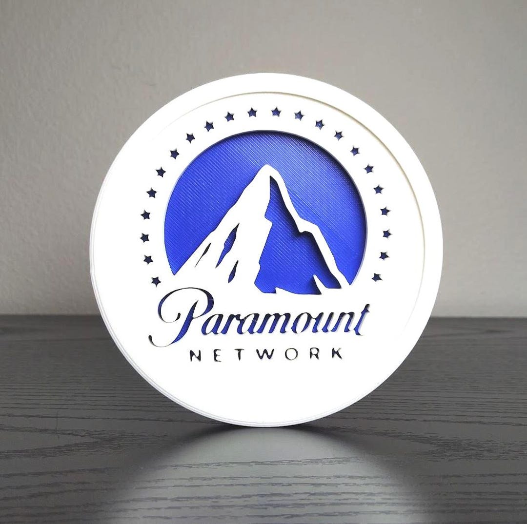 Paramount Mountain Logo Sign ~4in Shelf Display Plaque (3D Printed ...