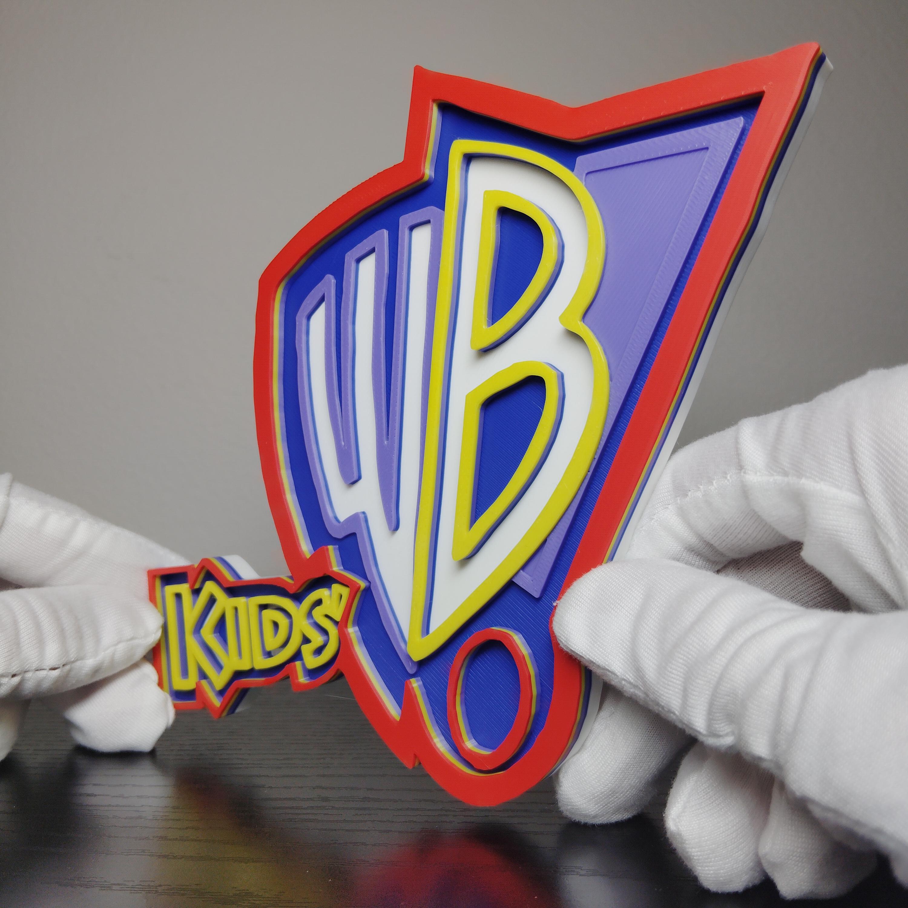 Warner Bros Kids Logo Sign ~6.25in Display (WB Kids Retro Decor ...