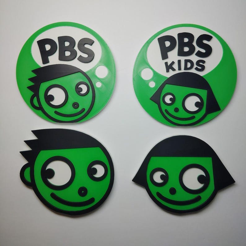 PBS Kids Characters Sign ~4.3in Display | World Boy, World Girl, Boy ...