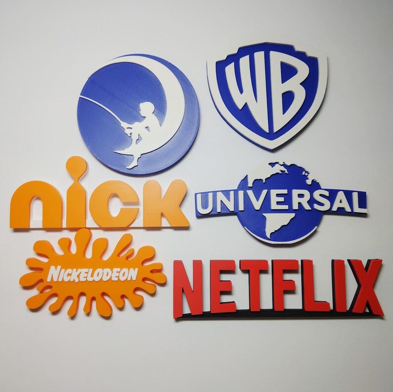 Nick or Nickelodeon Logo Sign 5–8in Display Decor (3D Printed, Decor ...
