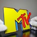 MTV Logo Sign | 5.5in Retro Display Piece (MTV. Music Television, 1990 ...