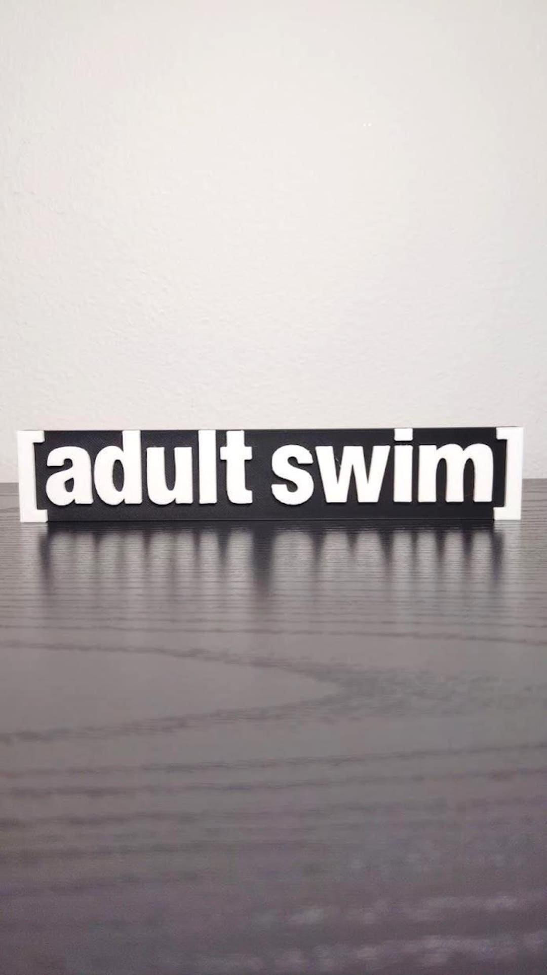 Adult Swim Logo Sign ~7in Stand Display (friends, Fan Art, Cartoon ...