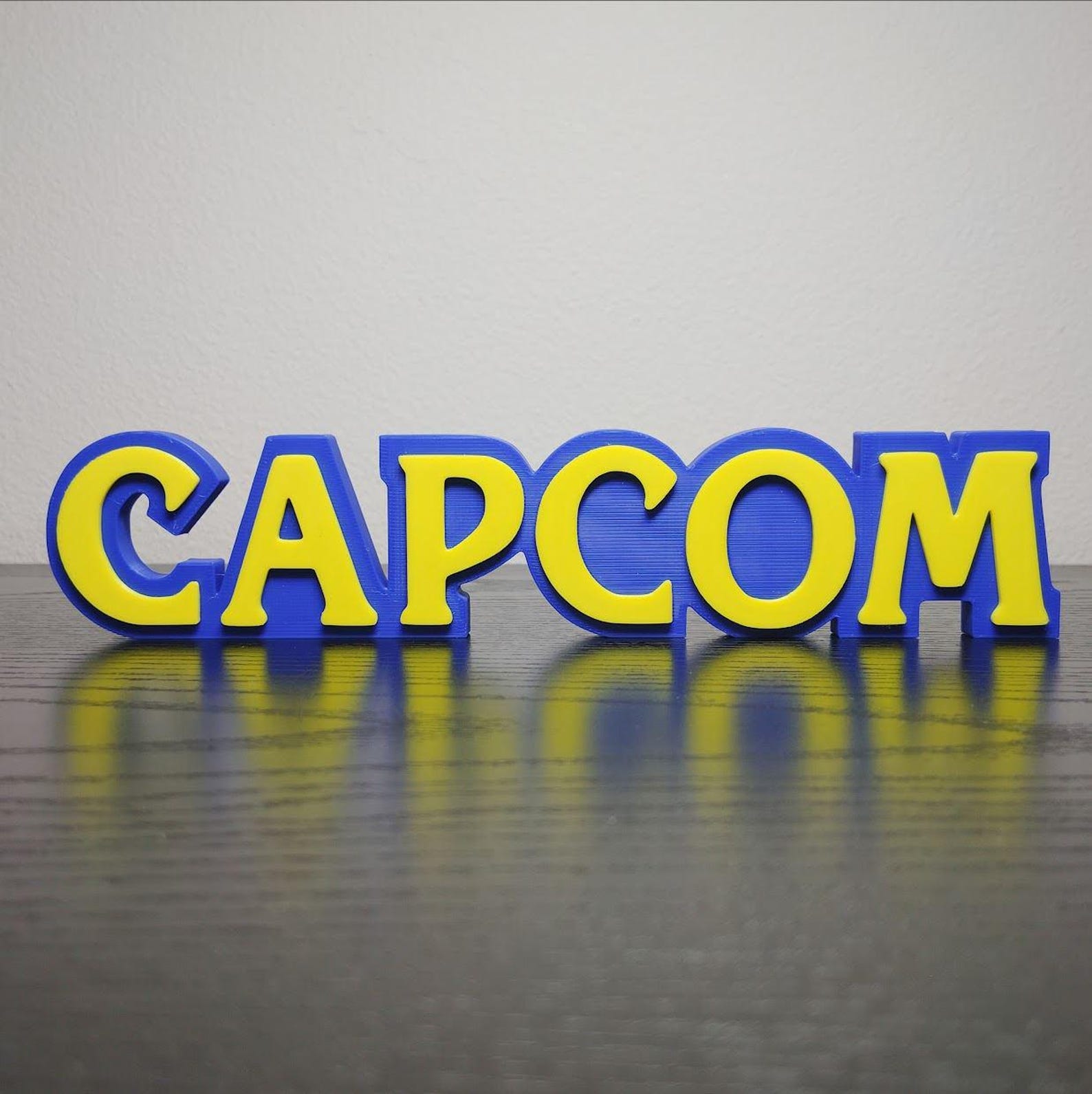 Capcom Logo Sign ~8.25in Video Game Decor (3D Printed, Gamer, Game Room ...