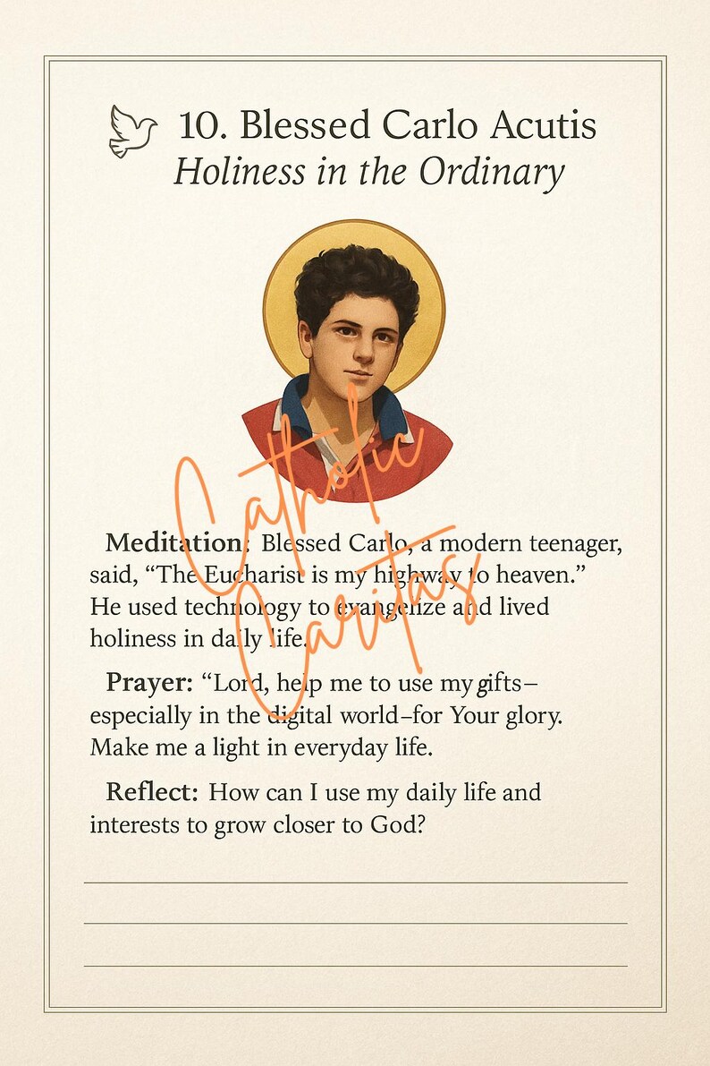 Catholic Journaling With the Saints: Prayer & Reflection Prompts (PDF ...