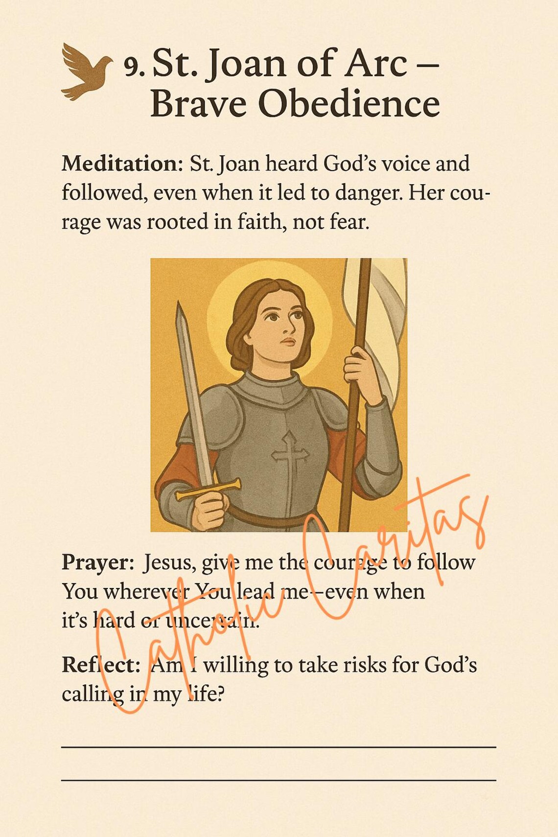 Catholic Journaling With the Saints: Prayer & Reflection Prompts (PDF ...