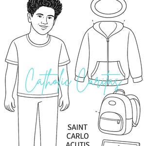 Saint Carlo Acutis Build-a-saint Catholic Kids Activity | Printable ...