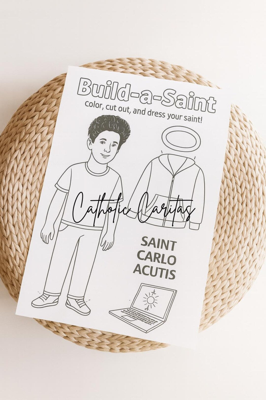 Saint Carlo Acutis Build-a-saint Catholic Kids Activity | Printable ...