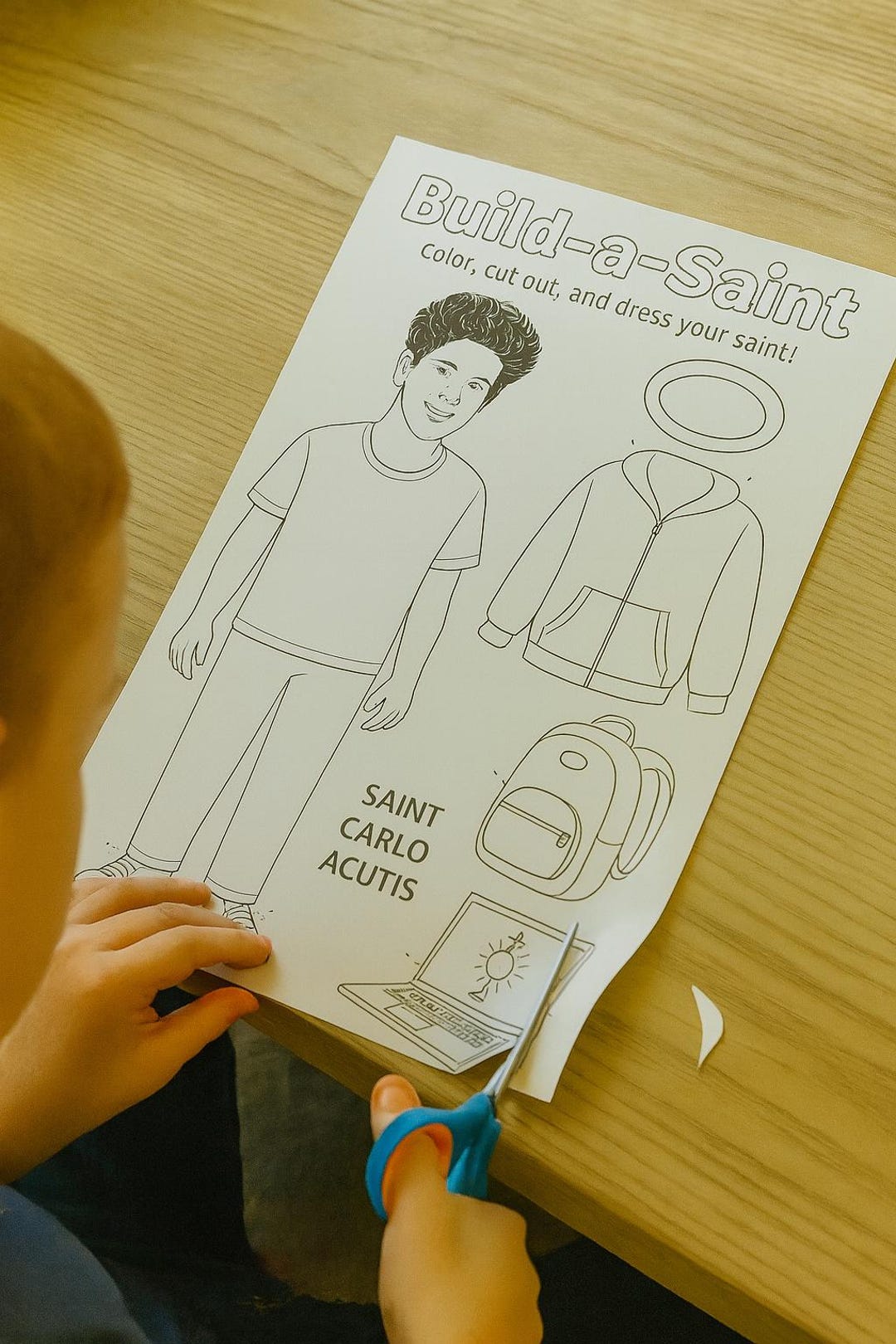 Saint Carlo Acutis Build-a-saint Catholic Kids Activity | Printable ...