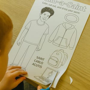 Saint Carlo Acutis Build-a-saint Catholic Kids Activity | Printable ...