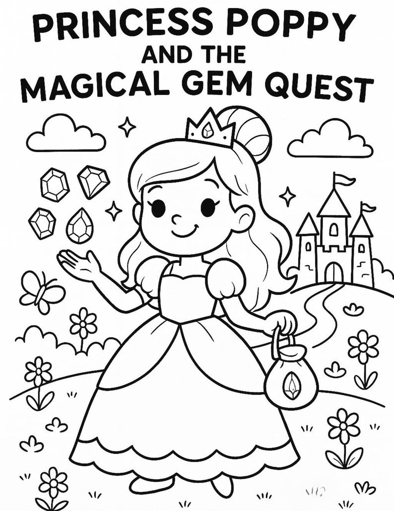 Math Story for Kids - Princess Poppy and the Magical Gem Quest – Ages 4 ...
