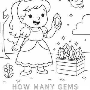 Math Story for Kids - Princess Poppy and the Magical Gem Quest – Ages 4 ...