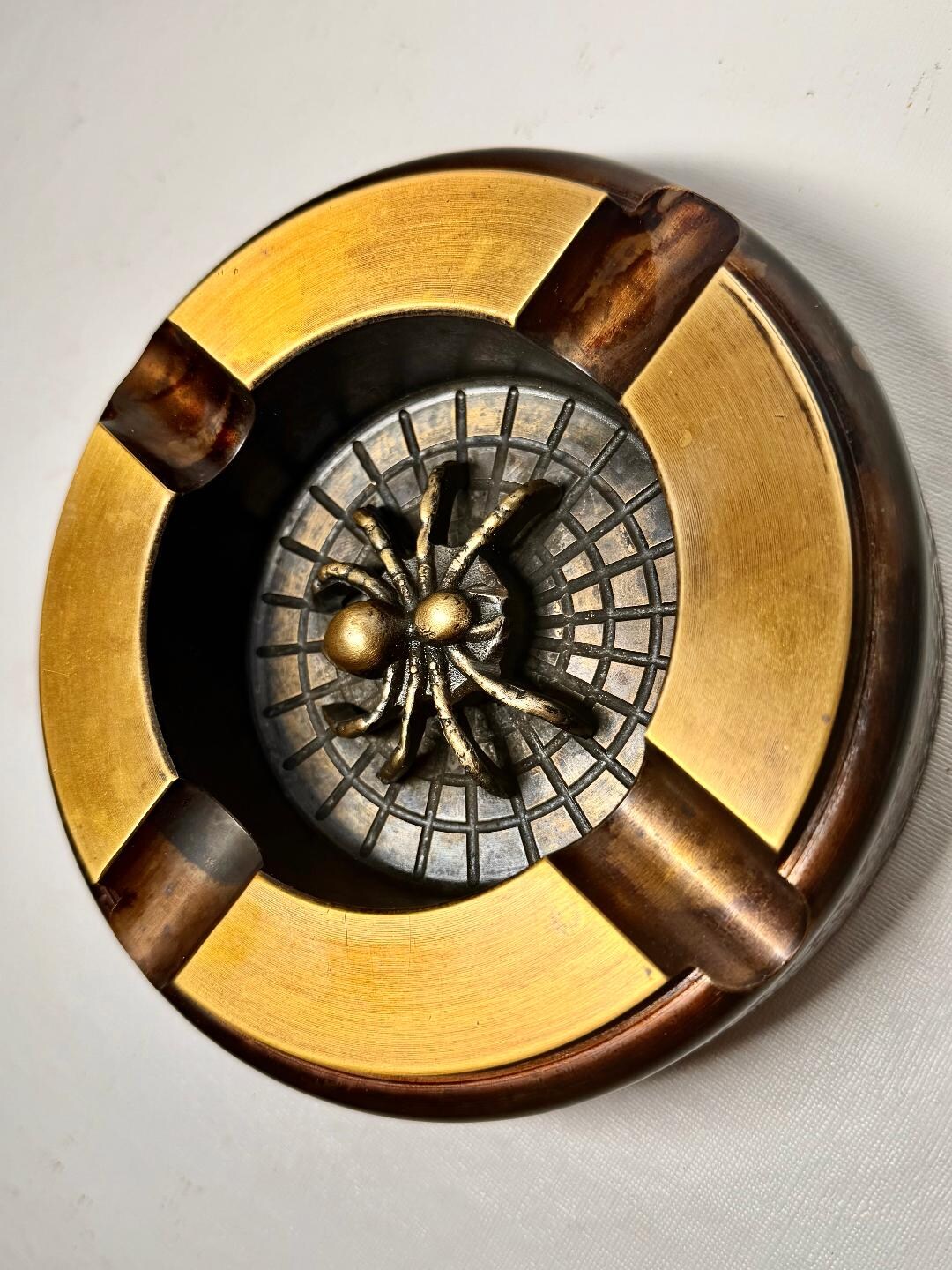 1911 Austrian Bronze CIGAR ASHTRAY + Wicked Spider! *weighs 10 Lbs! - Etsy