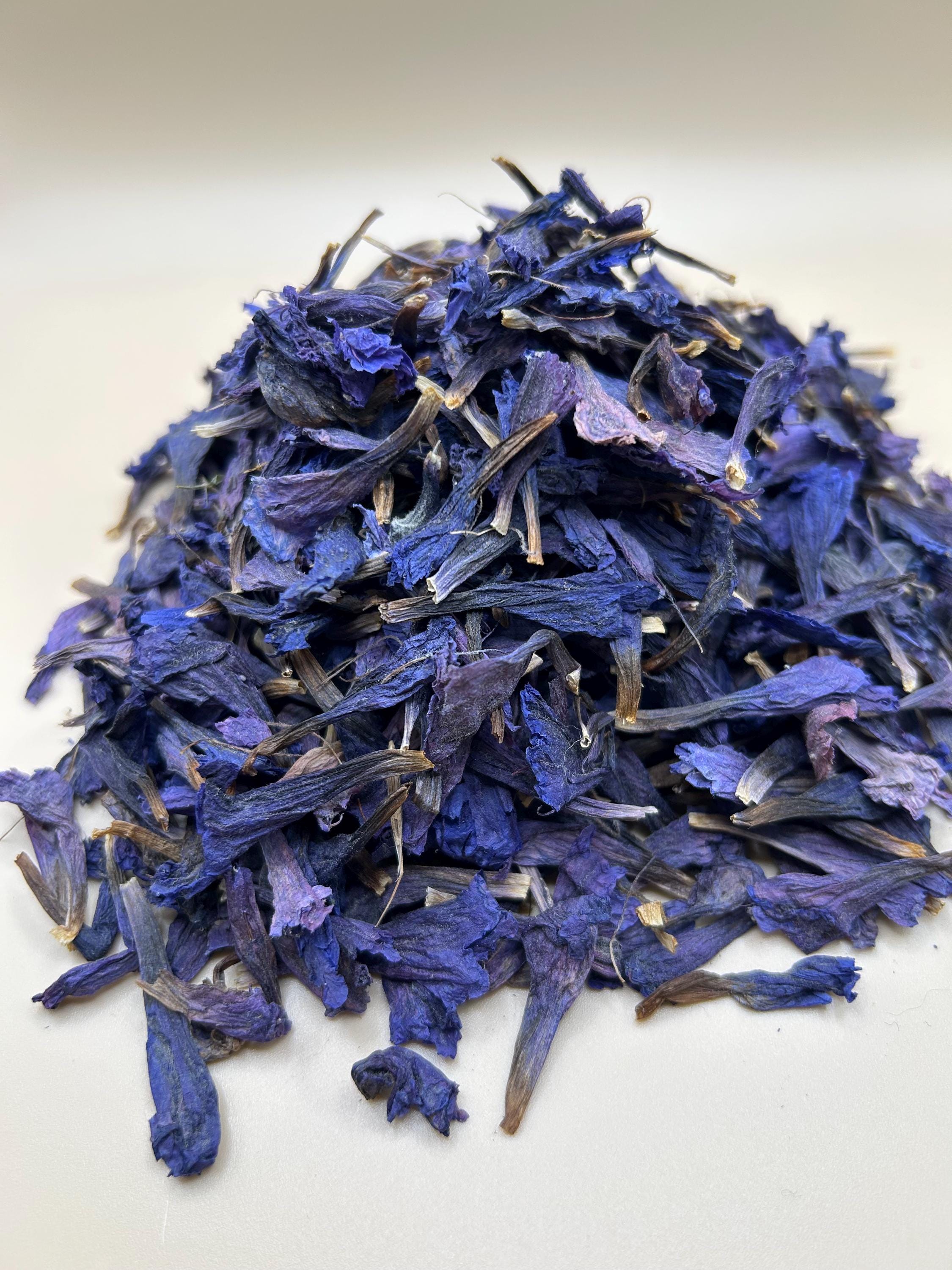 Vibrant Blue Dried Borage Flower Whole Petals Culinary Craft Loose Leaf ...