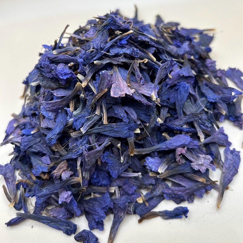 Vibrant Blue Dried Borage Flower Whole Petals Culinary Craft Loose Leaf ...