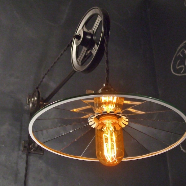 Pulley Wall Lamp - Etsy