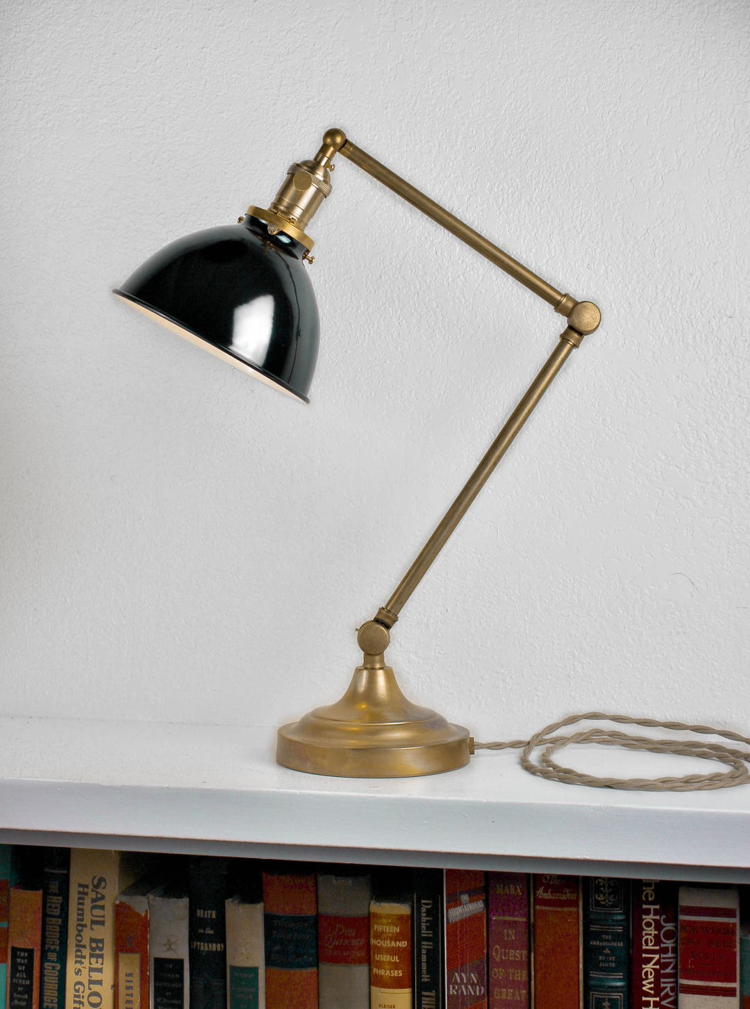 Vintage Industrial Desk Lamp - Victorian Table Lamp Task Light ...