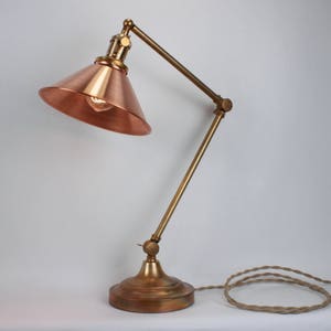 Vintage Industrial Desk Lamp - Victorian Table Lamp Task Light ...