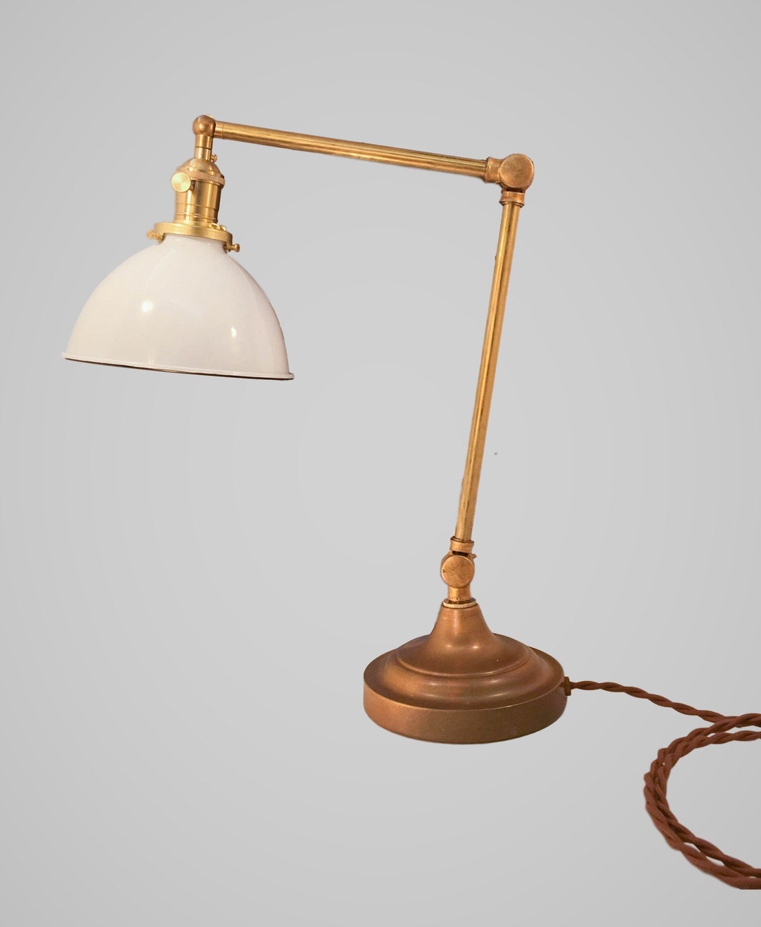 Vintage Industrial Desk Lamp - Victorian Table Lamp Task Light ...