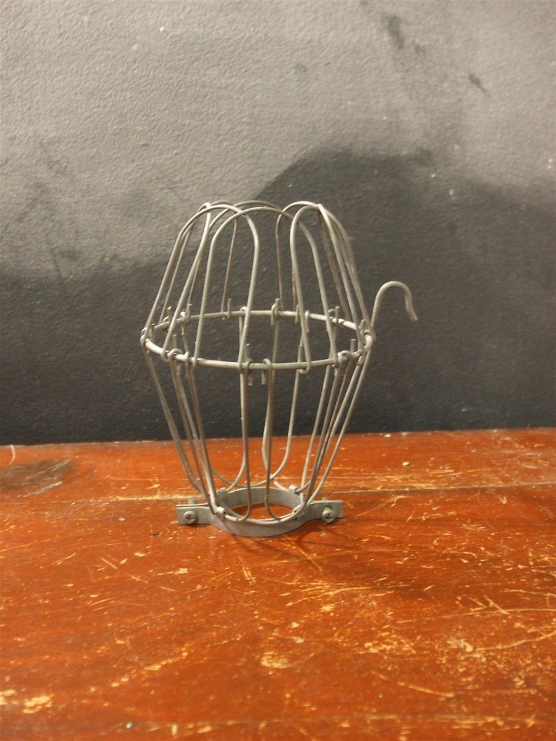Vintage Antique Industrial Style Light Bulb Cage - Pendant Lamp, Flower ...
