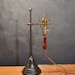 Vintage Industrial Desk Lamp - Trouble Light With Lab Stand - Cage ...