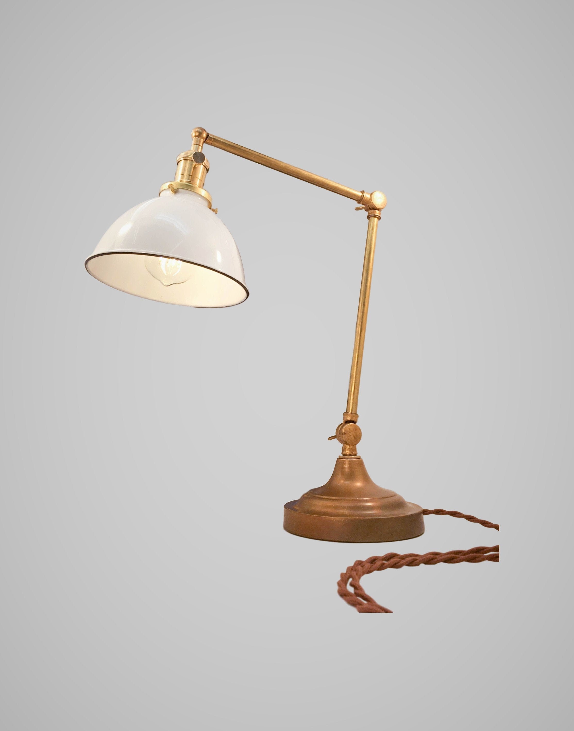 Vintage Industrial Desk Lamp - Victorian Table Lamp Task Light ...