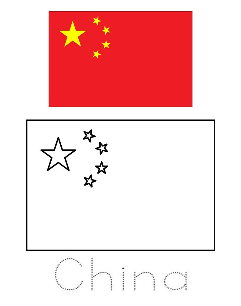 World Flags: Trace & Color – Fun and Educational Tracing Book for Kids ...