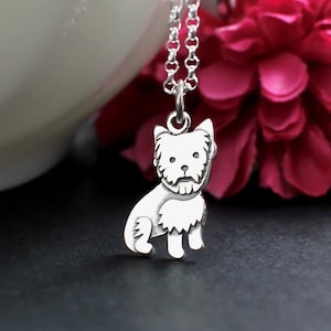 Yorkshire Terrier, Yorkie Necklace, Sterling Silver, Terrier Necklace ...