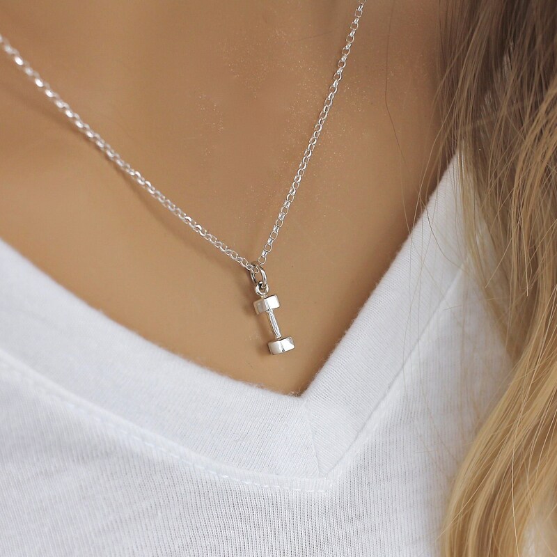 Dumbbell Charm - Etsy