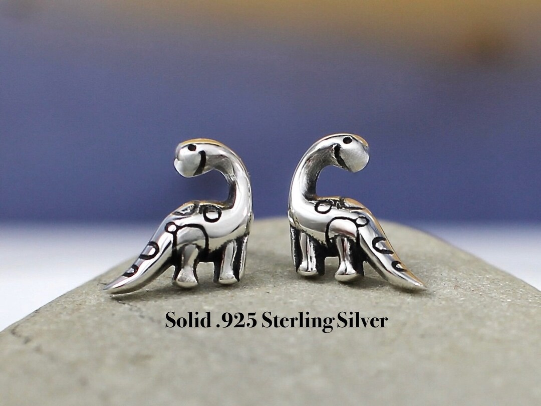 Dinosaur Studs, Brontosaurus Dino Earrings, Dinosaurs Earrings, Brachiosaurus, Brontosaurus ...