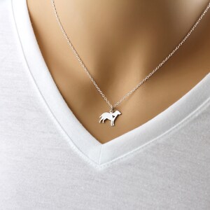 Sterling Silver Labrador Retriever Necklace, Dog Memorial Jewelry ...