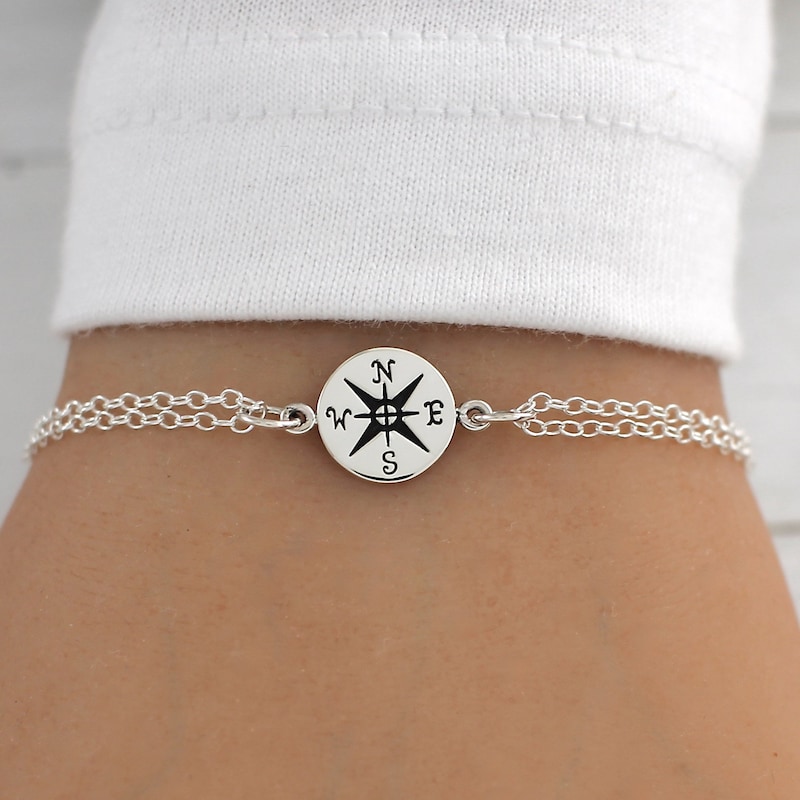 Travel Compass Bracelet - Etsy