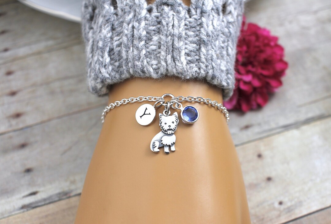 Yorkie Bracelet, Yorkie Jewelry, Yorkie Memorial Gift, Yorkshire ...