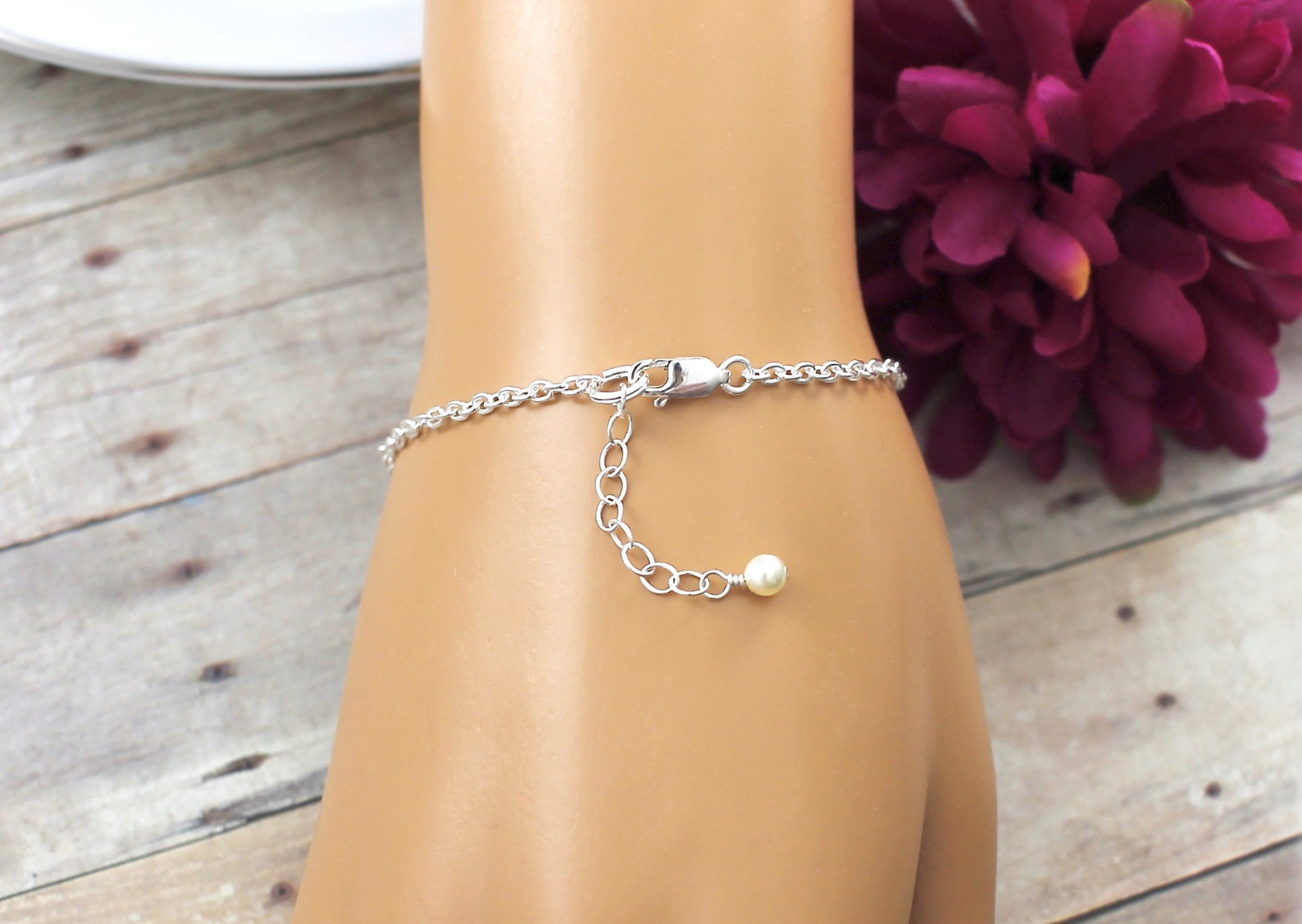 Personalized Angel Wing Bracelet Sterling Silver Angel Wing | Etsy