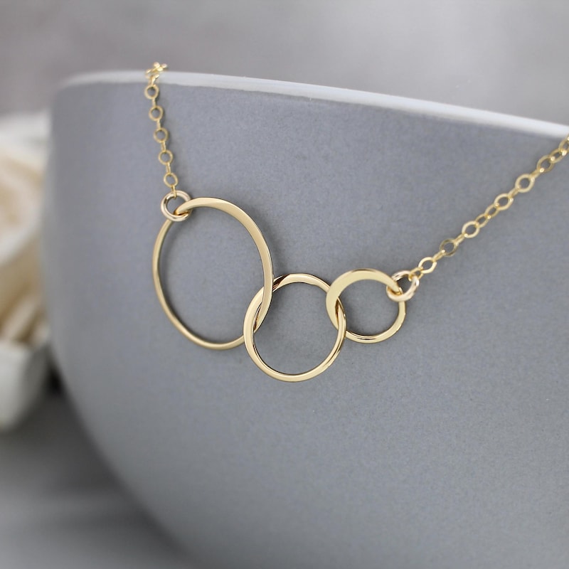 4 Eternity Ring Necklace - Etsy