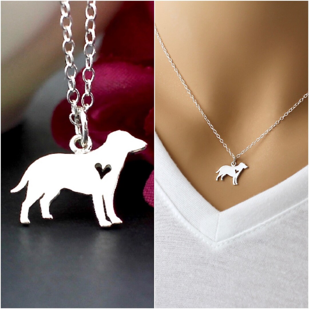 Labrador Retriever Necklace, Sterling Silver, Jewelry, Labrador ...