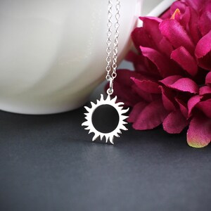 Solar Eclipse Necklace Sun Necklace Sunburst Necklace - Etsy