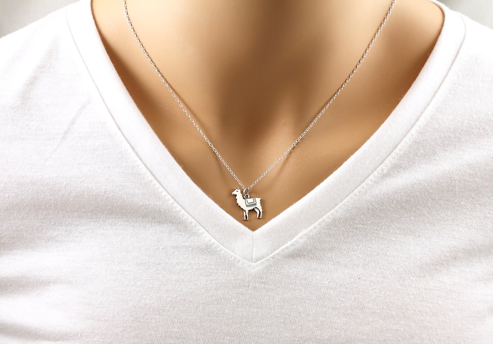Sterling Silver Llama Necklace Llama Jewelry Llama Gifts for - Etsy
