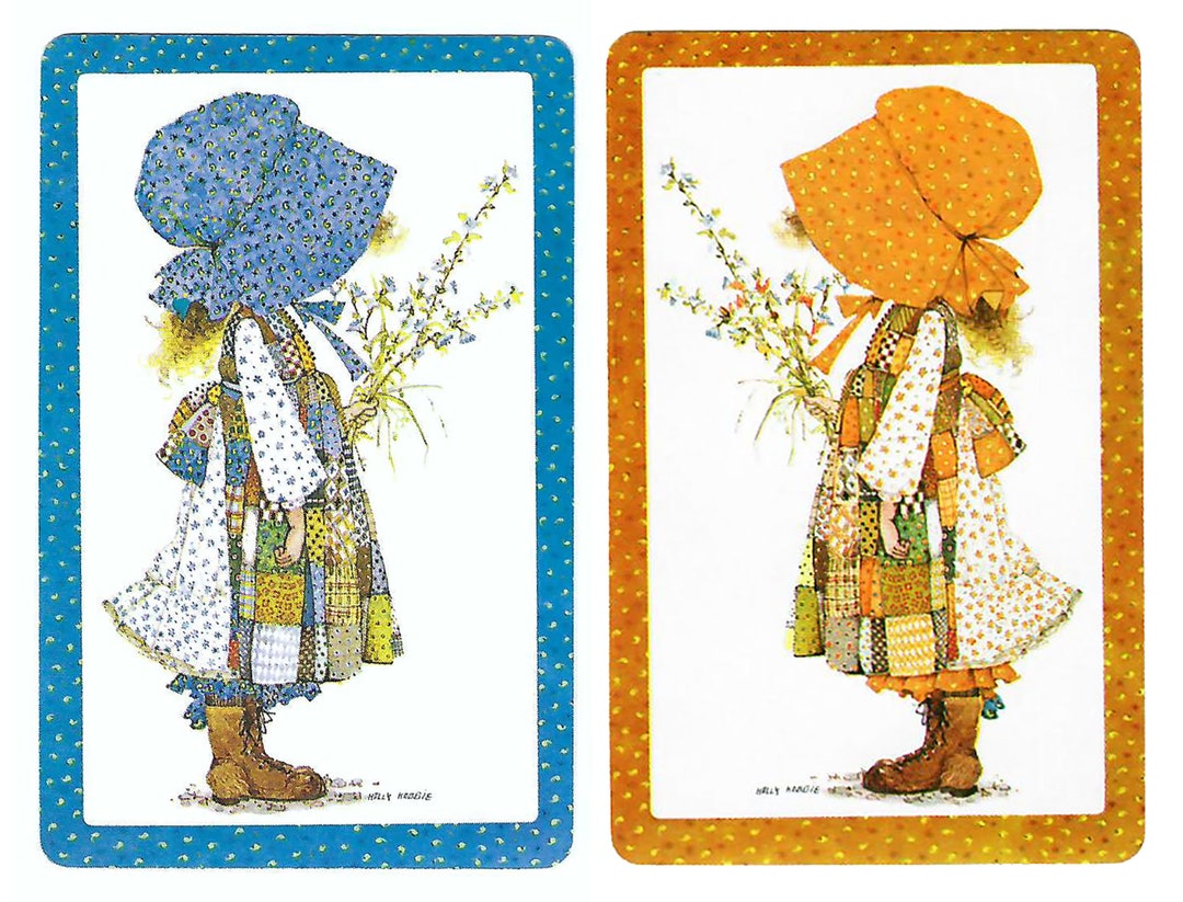 HOLLY HOBBIES 2 Vintage Single Swap Playing Cards Paper Ephemera - Etsy ...