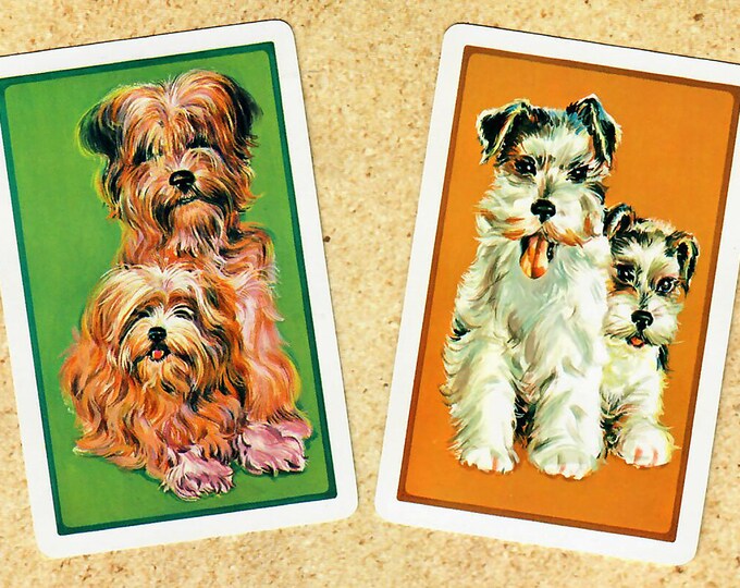 SHAGGY WAGGIES (2) Vintage Single Swap Playing Cards Paper Ephemera - Etsy