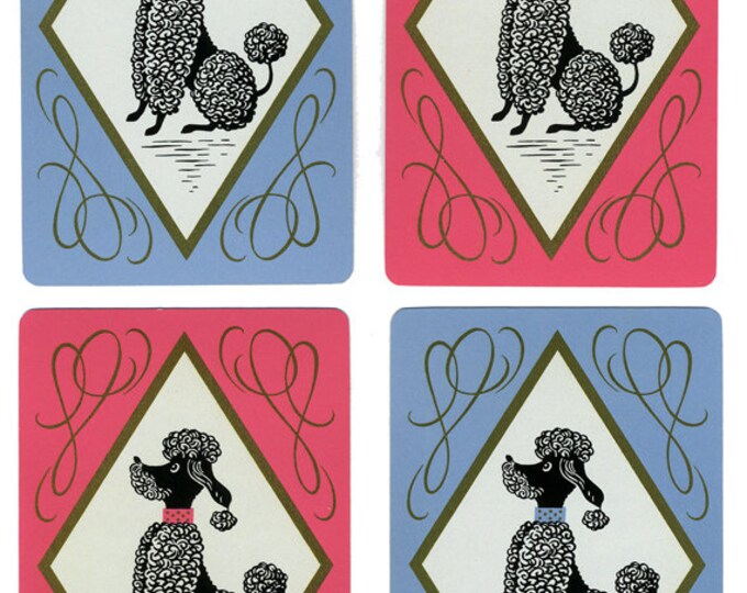 OODLES of POODLES 4 Vintage Single Swap Playing Cards Paper - Etsy