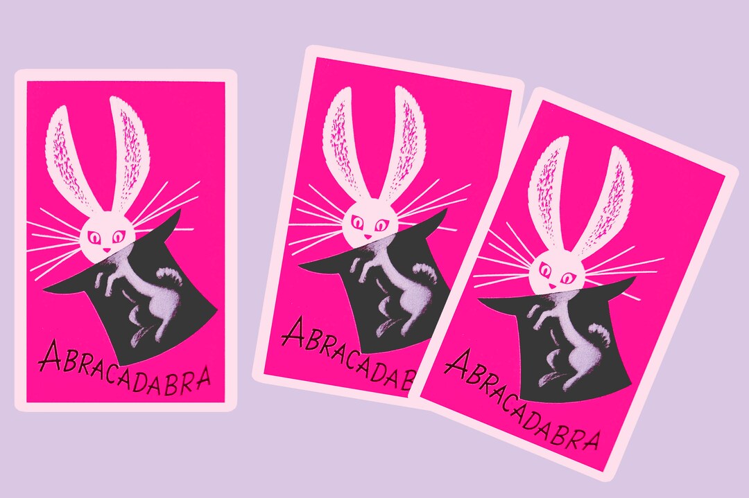 ABRACADABRA 3 Vintage Single Swap Playing Cards Paper Ephemera - Etsy