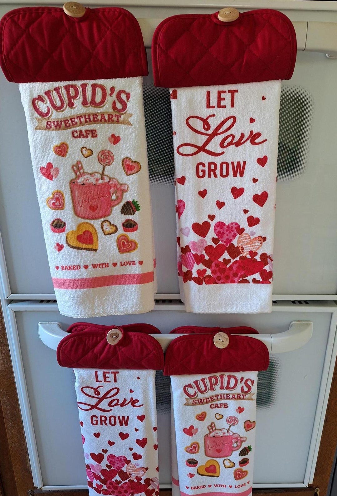 Hanging Valentine Kitchen Towels - Etsy