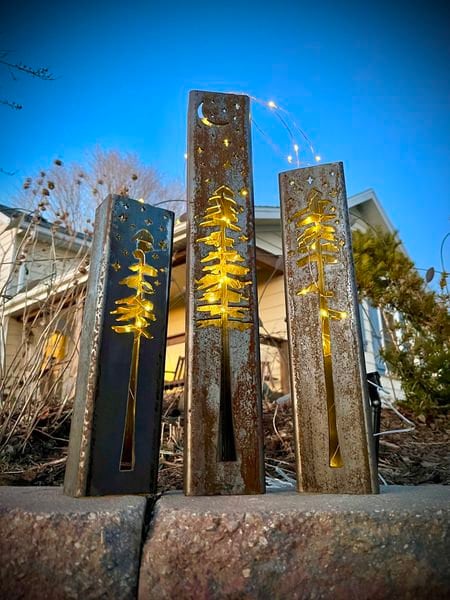 Metal Art, Metal Decor, Solar Light Decor - Etsy