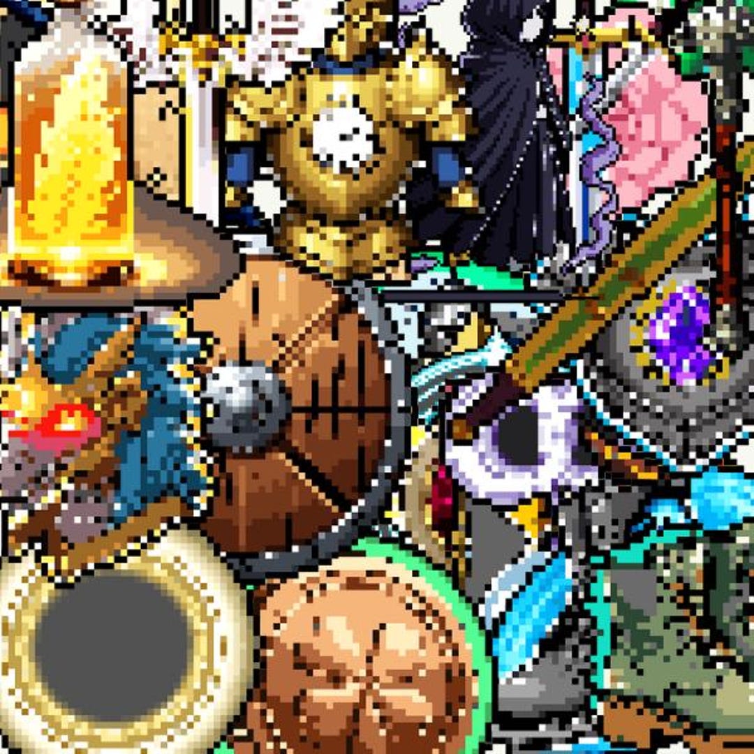100 RPG Pixel Art Assets | 64x64 Equipment & Consumable Items | Fantasy ...