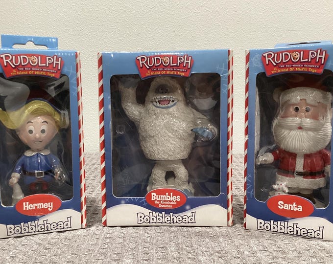 Rudolph the Red-nosed Reindeer Bobbleheads Assorted 2001 2002 1960s ...