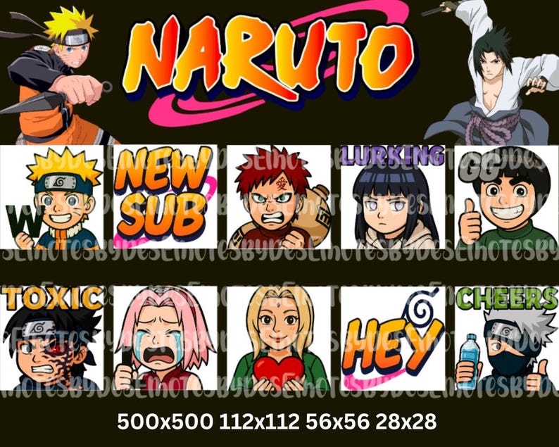 Naruto Emotes - Etsy