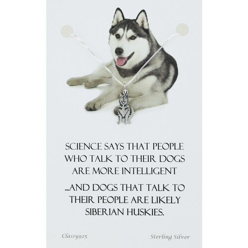 Siberian Husky Dog Chain Bracelet Sterling Silver Personalize - Etsy