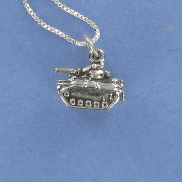 Military Tank Necklace - Etsy